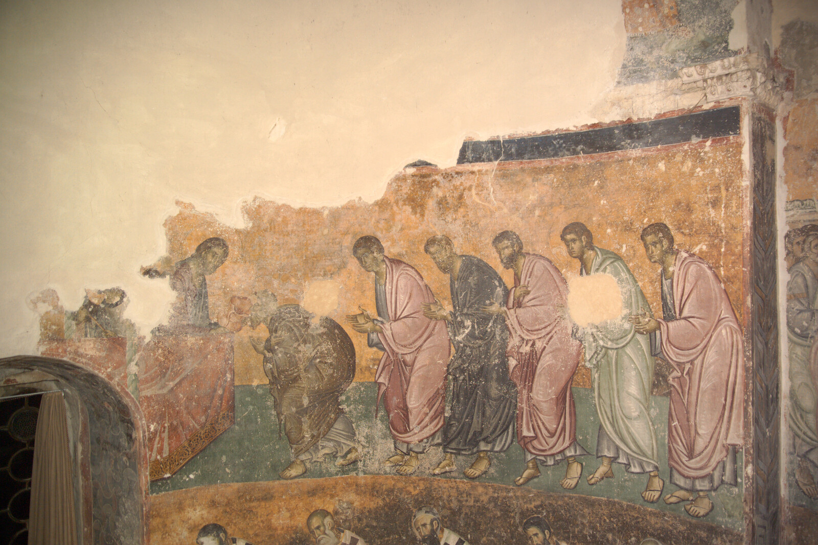 Monastery Sopocani : Apostles receiveing Holy Communion with Vine and ...
